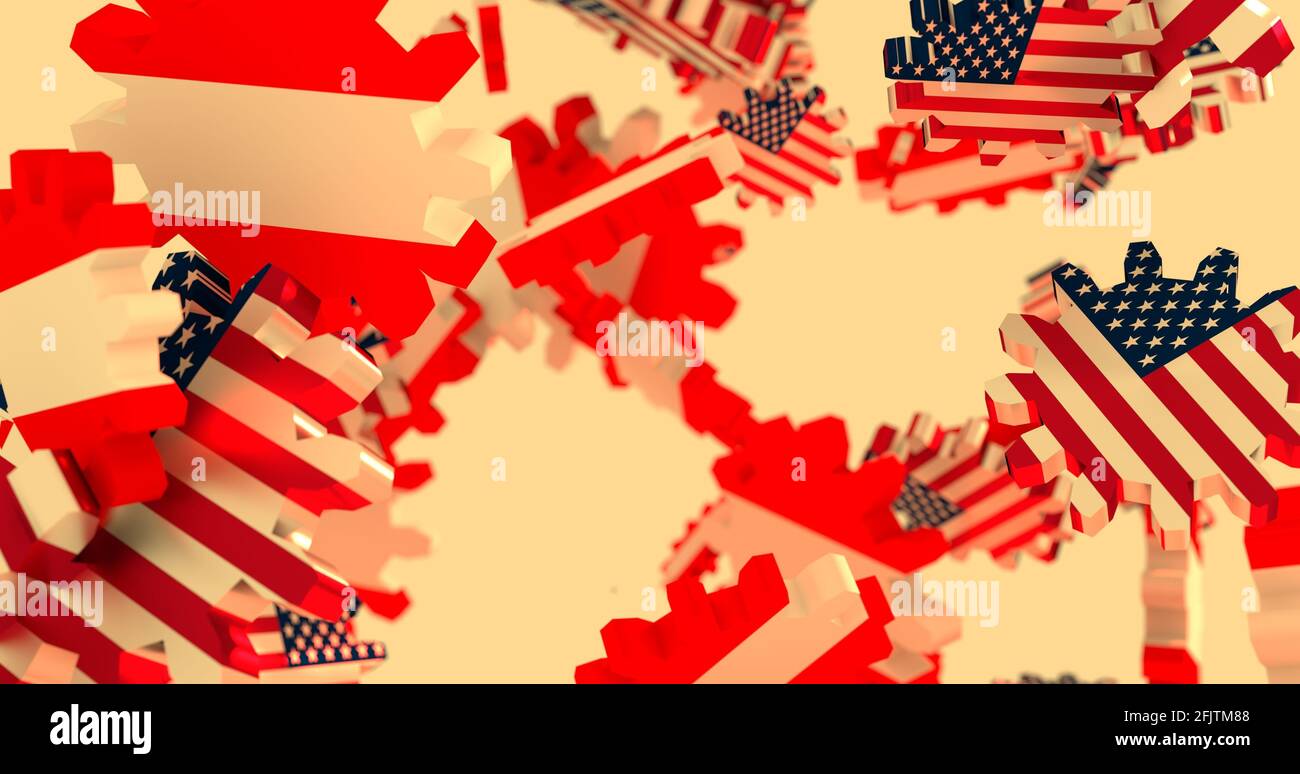 Image relative to politic and economic relationship between USA and ...