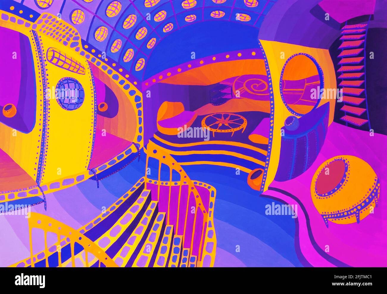Psychedelic Retro Interior Design