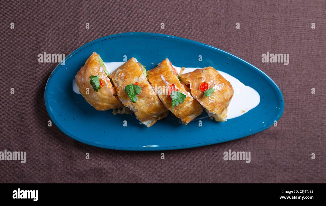 Fish pie puff pastry hi-res stock photography and images - Alamy