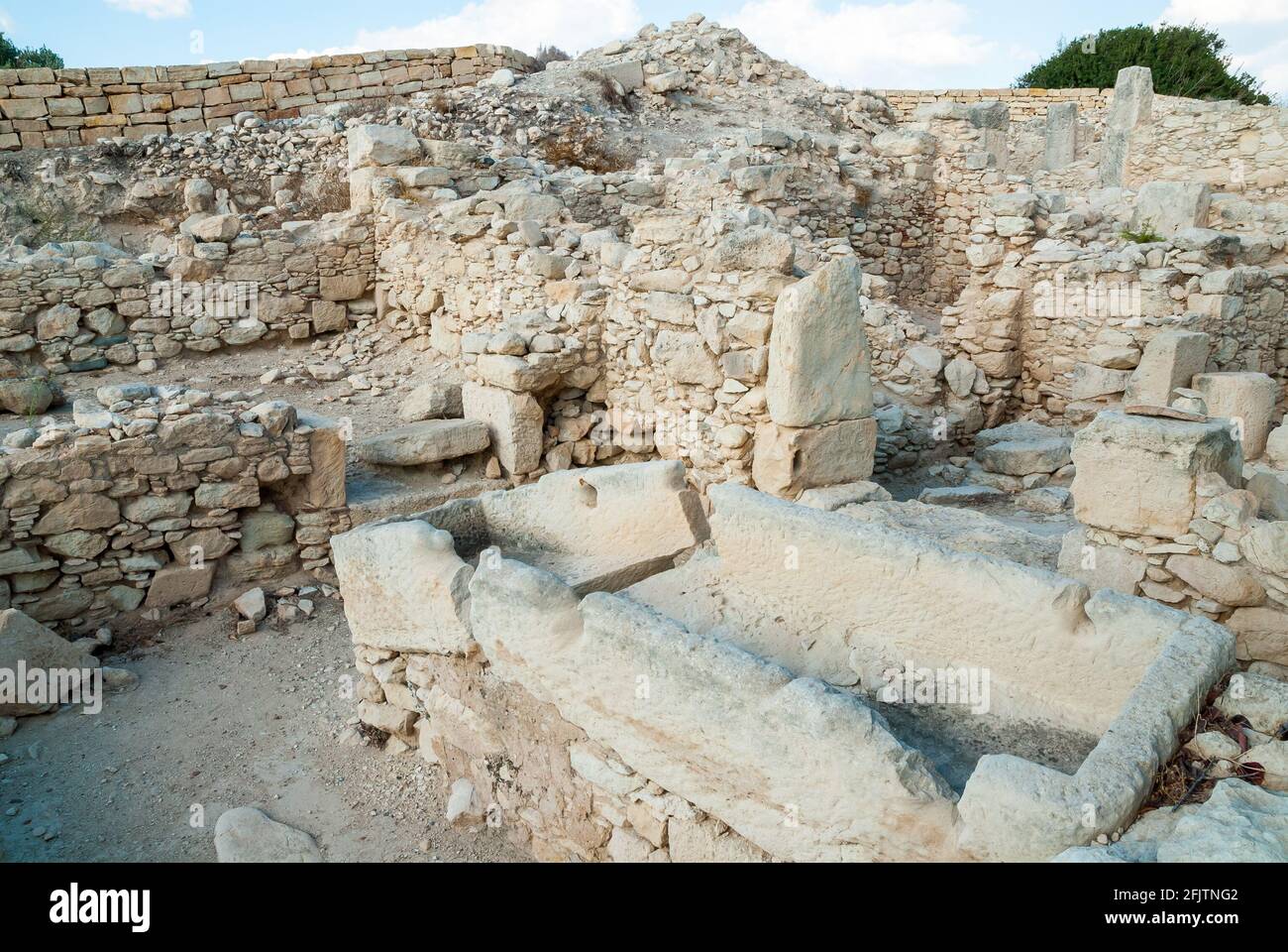 The Archaeological Site of Kourion, Cyprus Stock Photo - Alamy