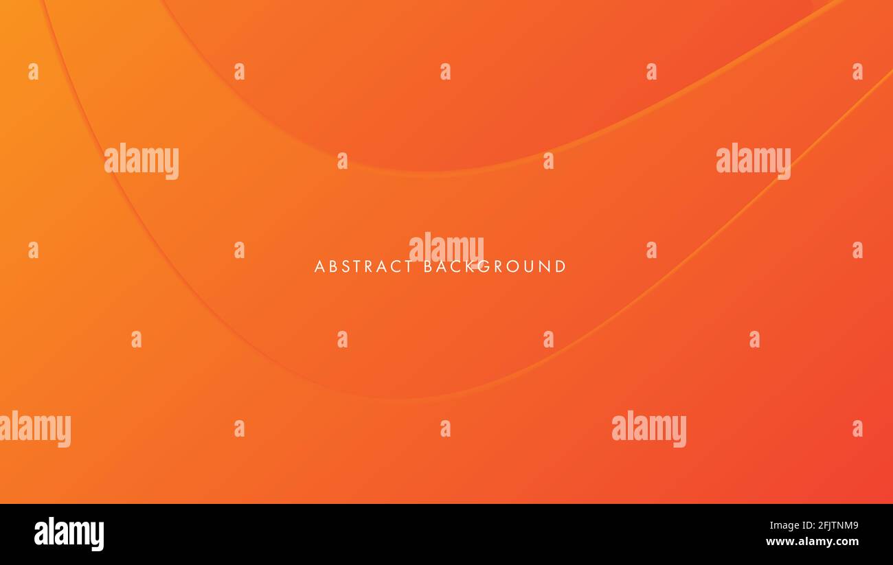 Orange bright background with subtle curves, layers overlay ...