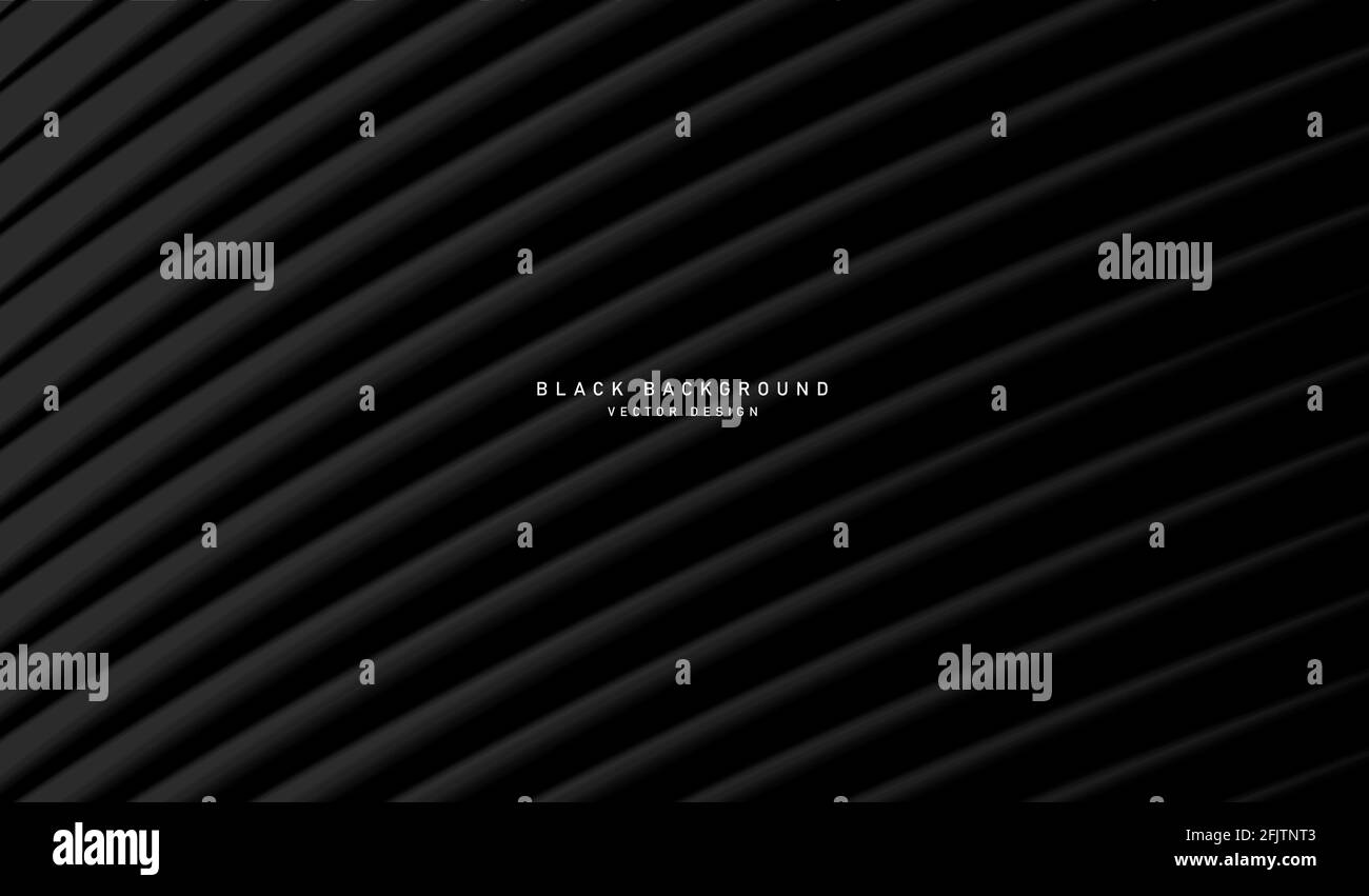 Black diagonal lines background, 3d shapes forming volume texture ...