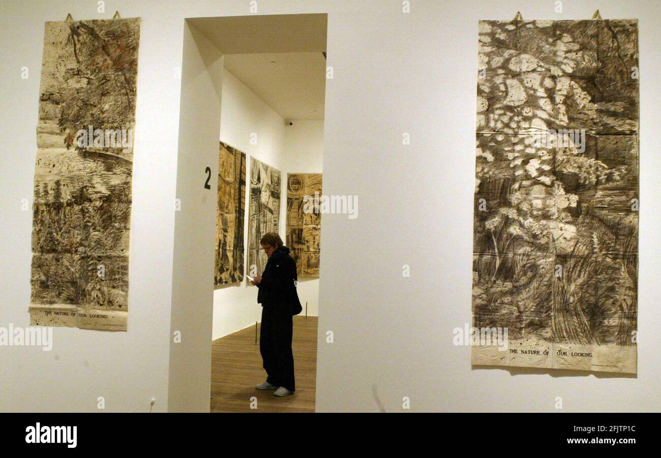 Artists Gilbert and George during the press viewing of their Major ...