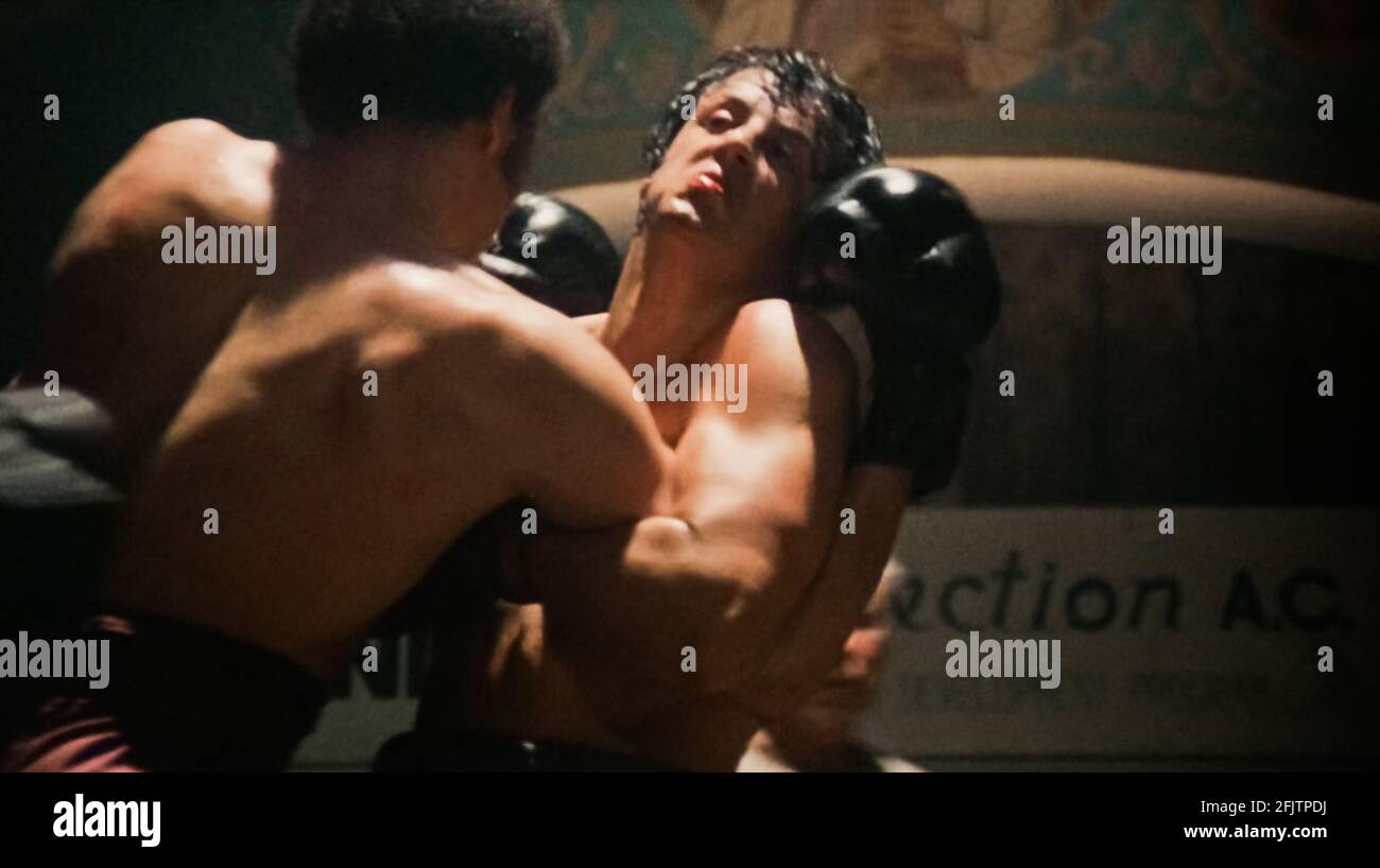 USA. Sylvester Stallone in a scene from (C)United Artists film: Rocky ...