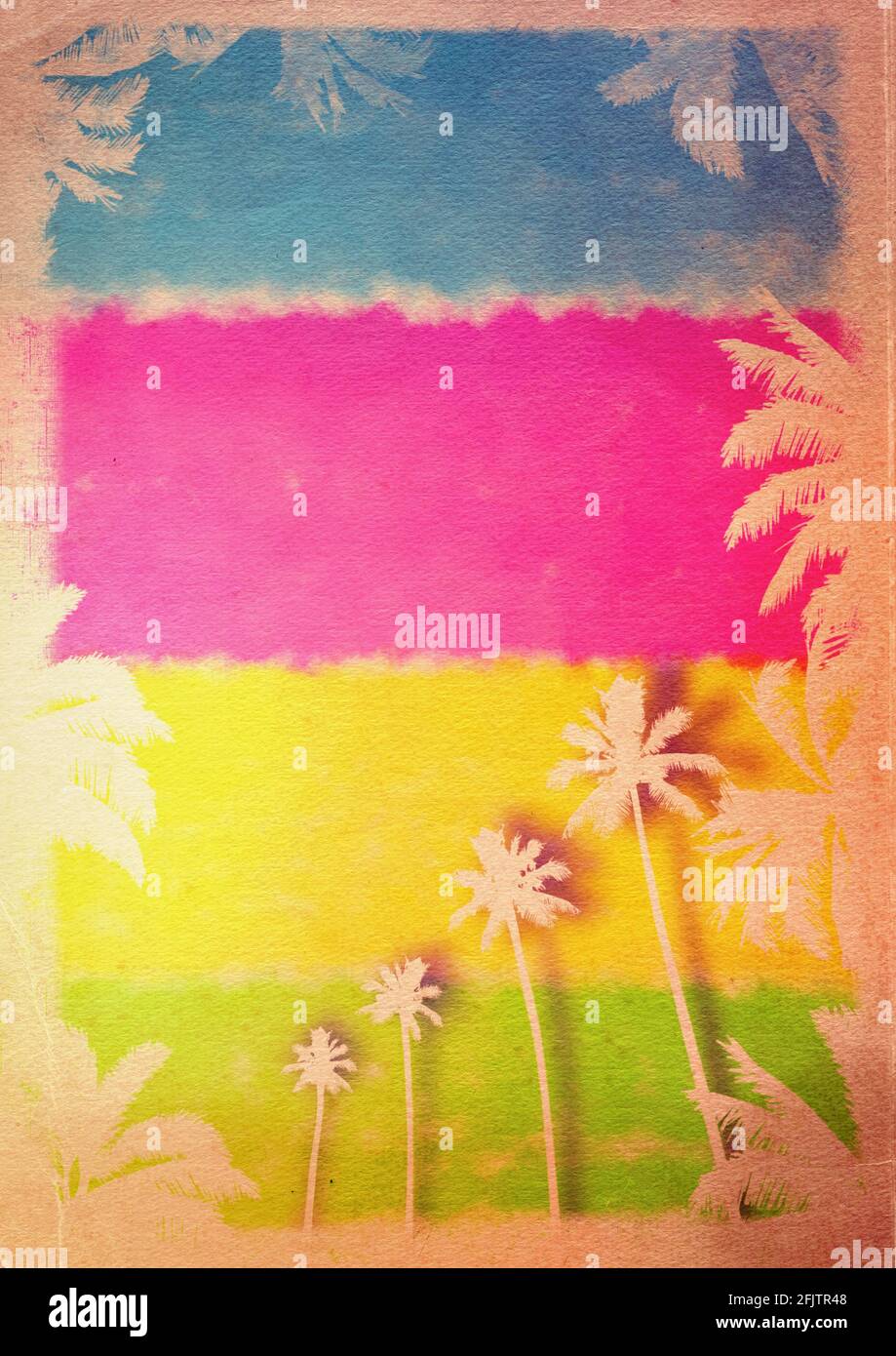 Summer print water color fashion design Stock Photo - Alamy