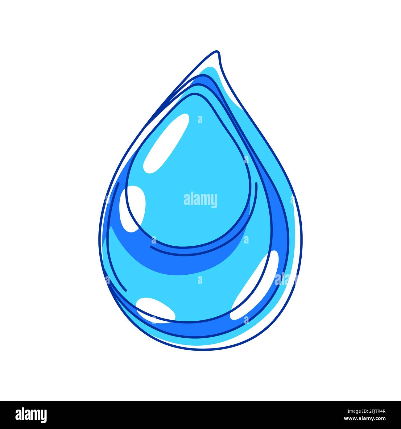 Illustration of water drop. Ecology icon for environment protection ...