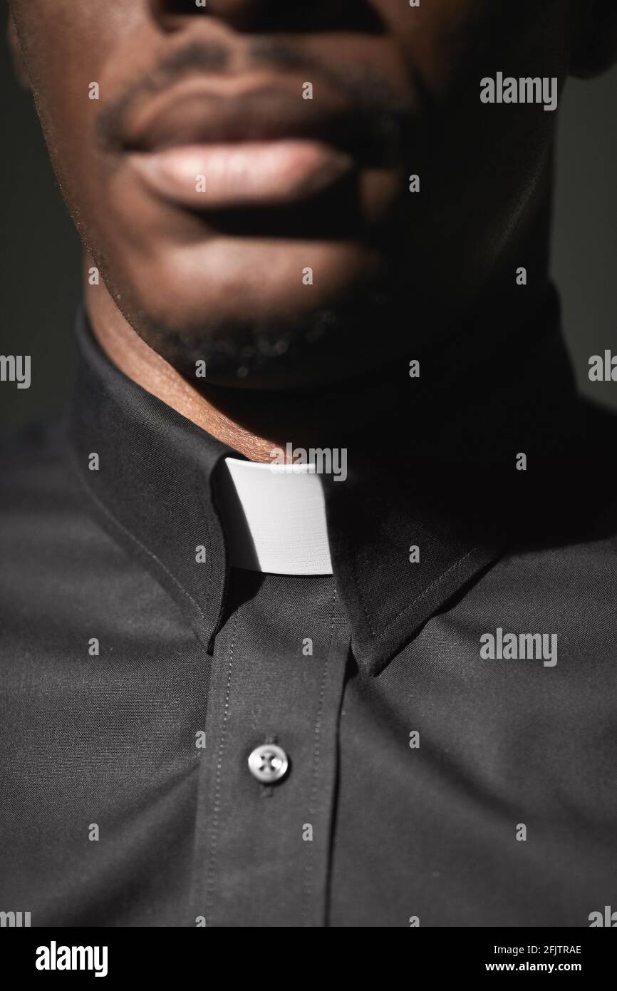 Priest looking up isolated hi-res stock photography and images - Alamy