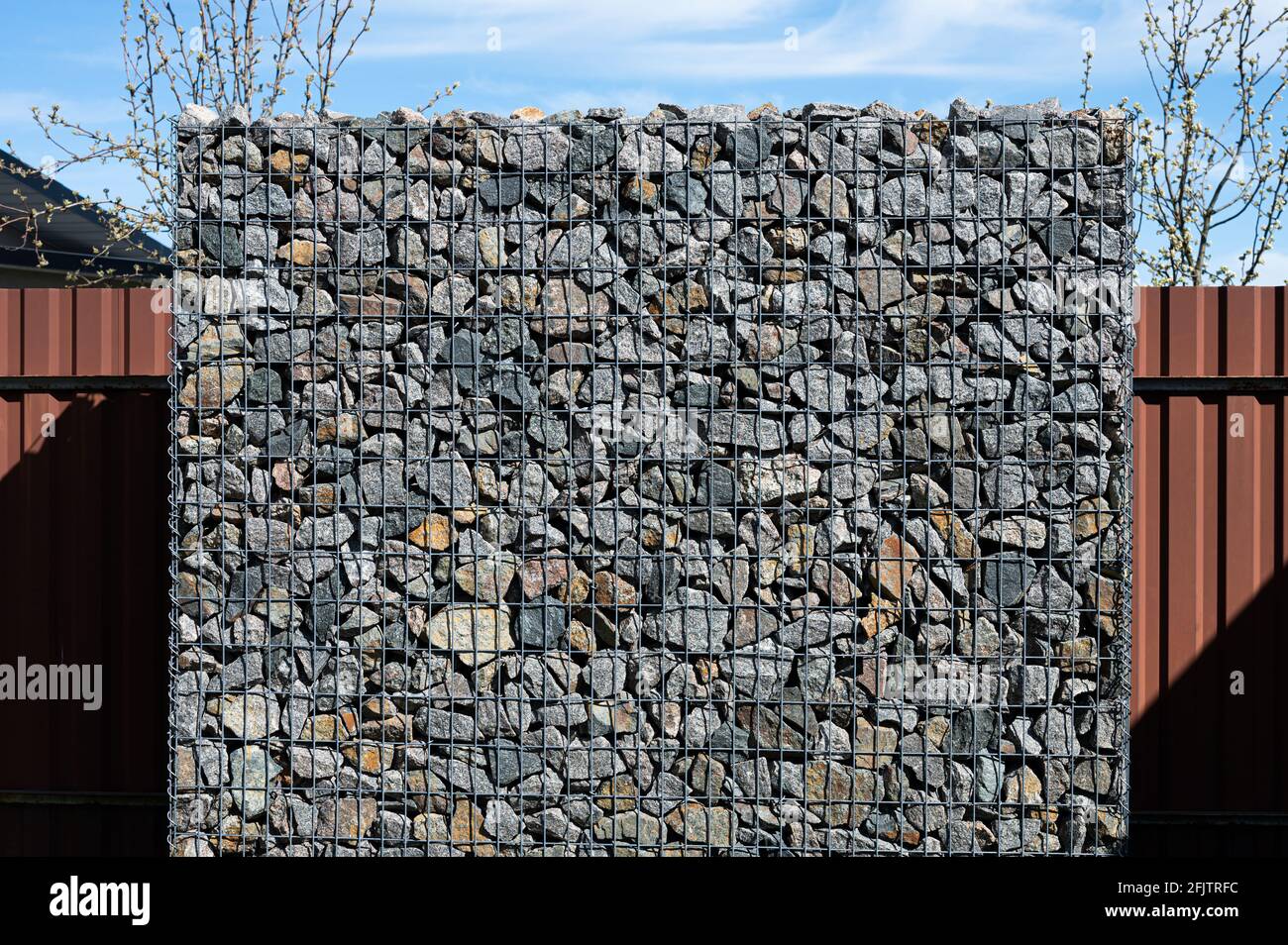 rectangular stone fence. stone building Stock Photo - Alamy