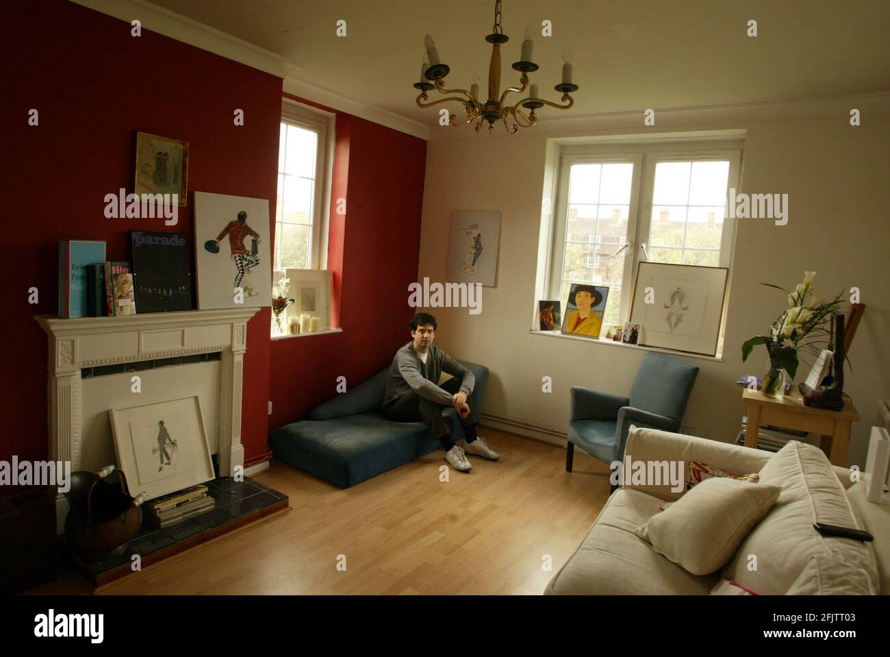 Alessandro Raho at home in East London pic David Sandison 26/10/2006 ...