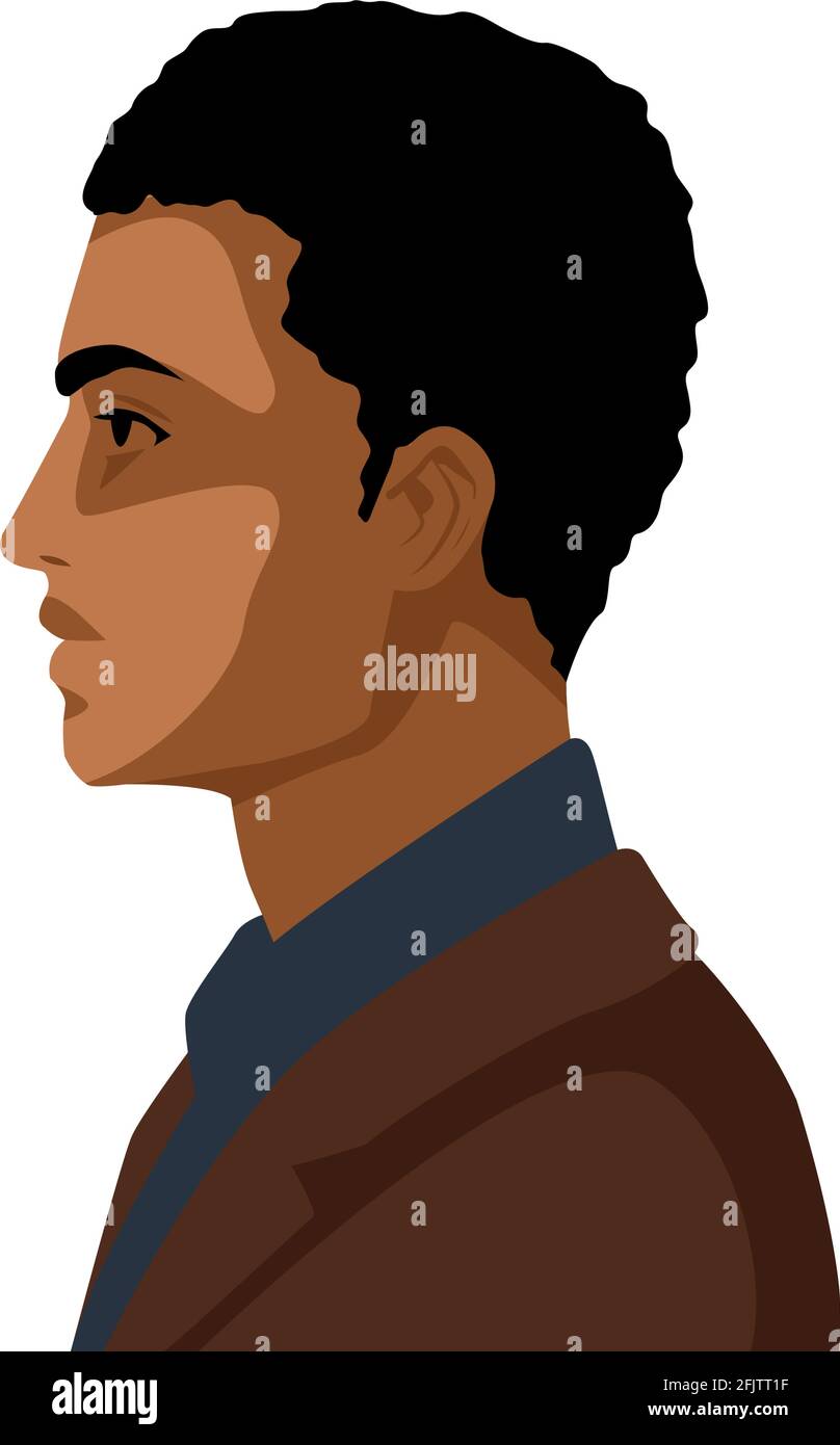 afro man profile Stock Vector Image & Art - Alamy