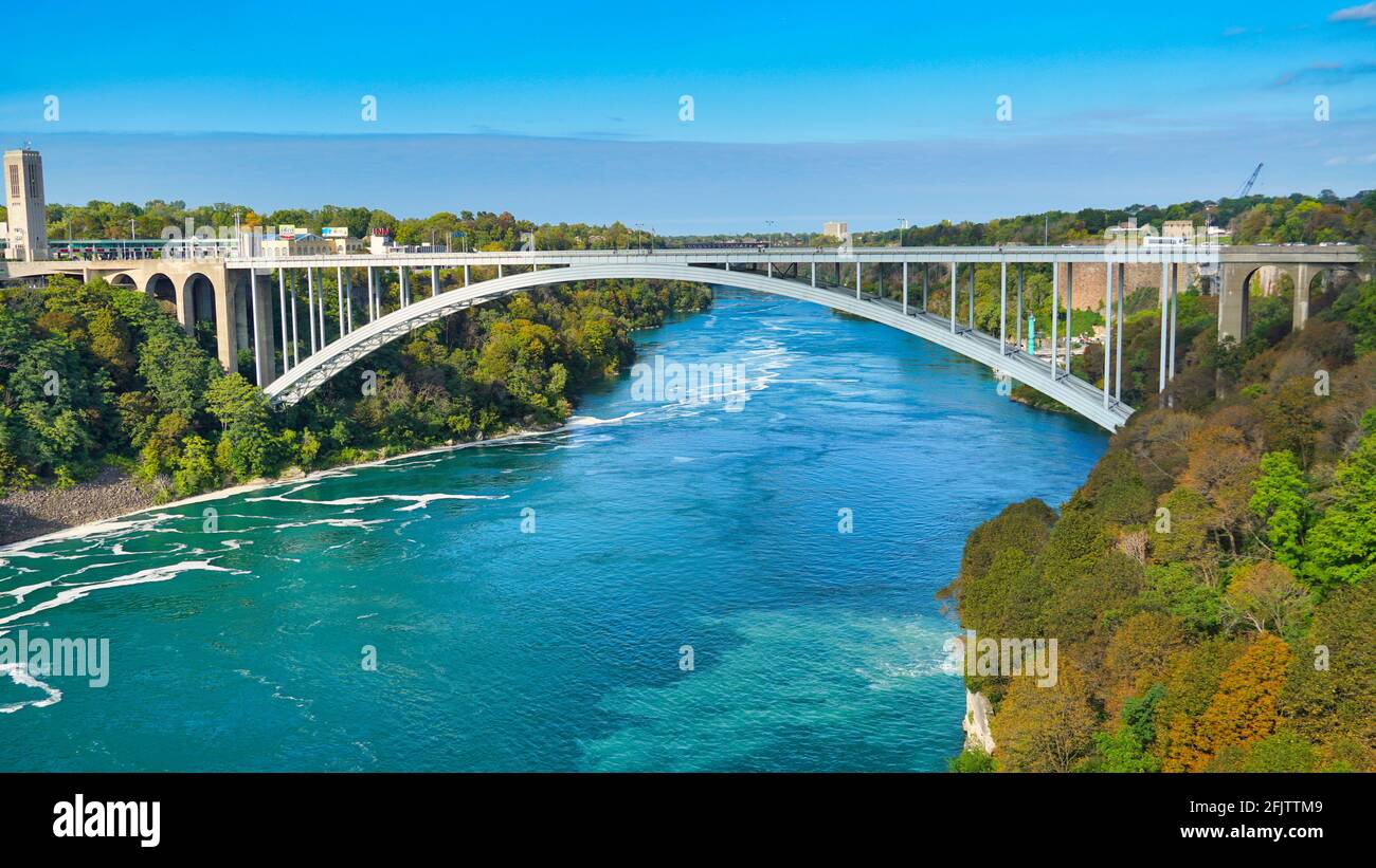 NEW YORK, UNITED STATES - Sep 30, 2019: The Famous Rainbow Bridge at ...