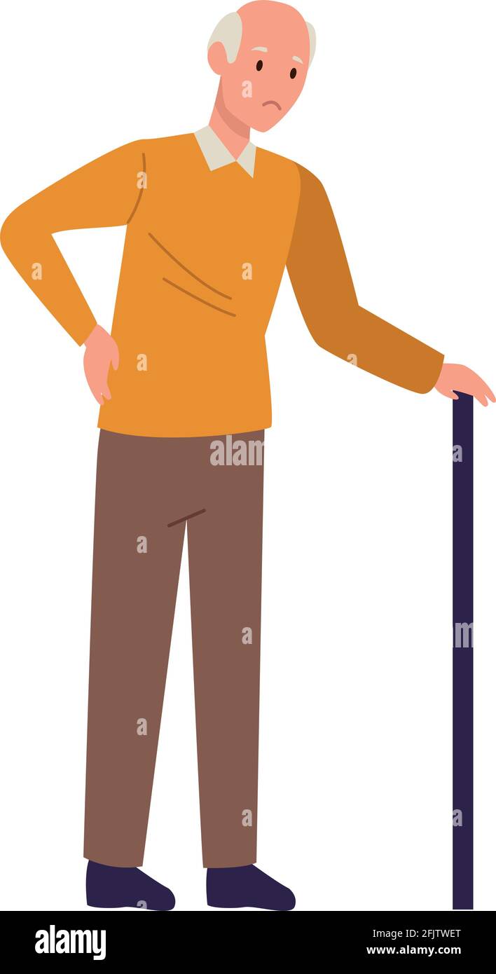 grandfather with cane Stock Vector Image & Art - Alamy