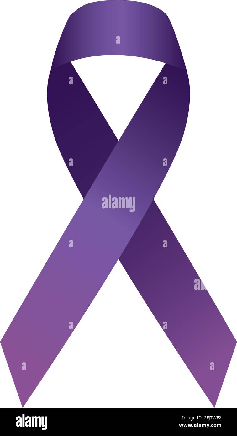 purple ribbon campaign Stock Vector Image & Art - Alamy