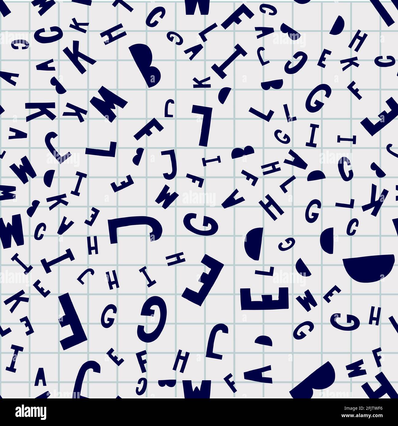 Abstract letters seamless pattern alphabet Stock Vector Image & Art - Alamy