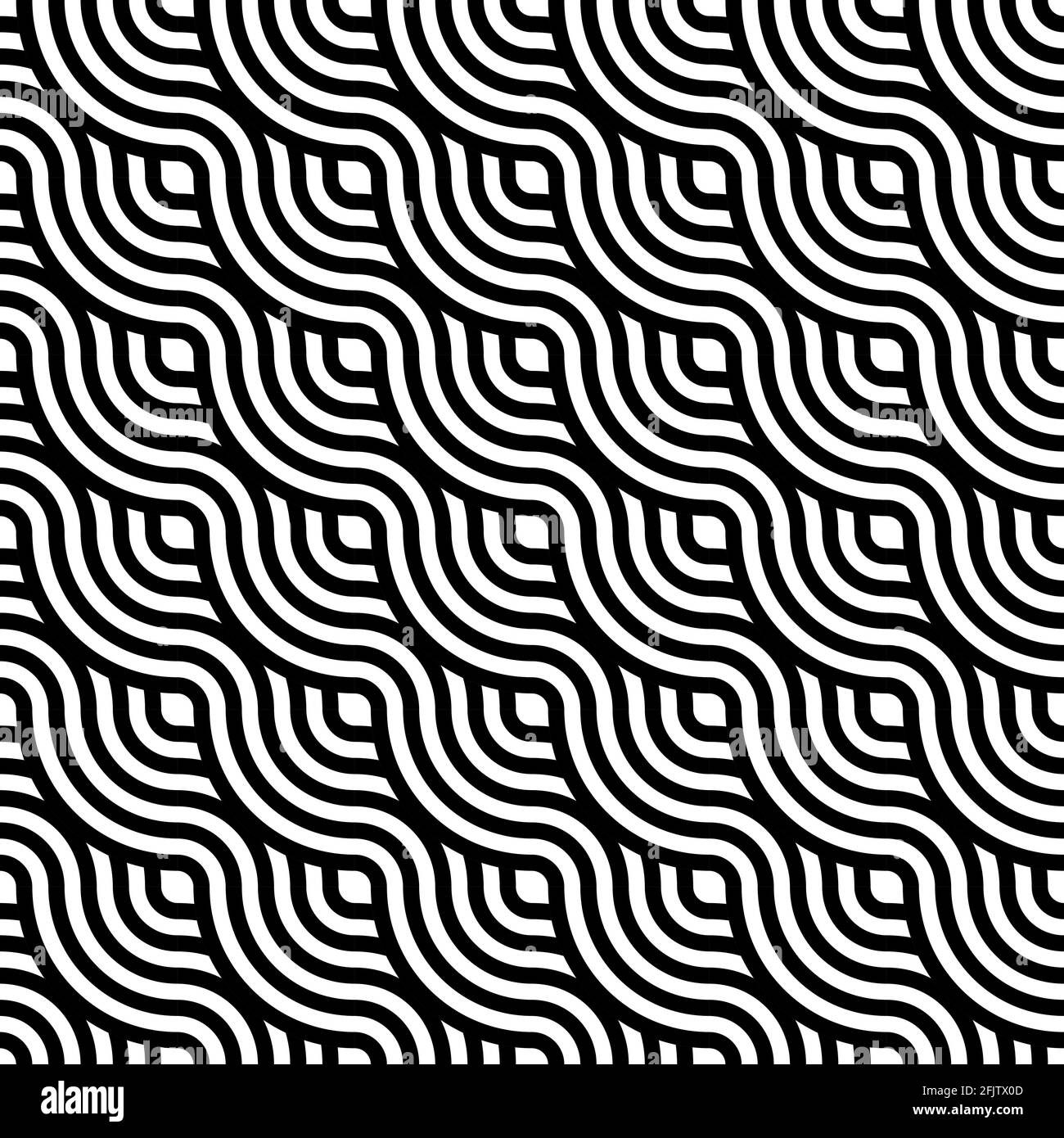Abstract geometric curved seamless repeat pattern. Backgrounds and texture pattern Stock Vector ...