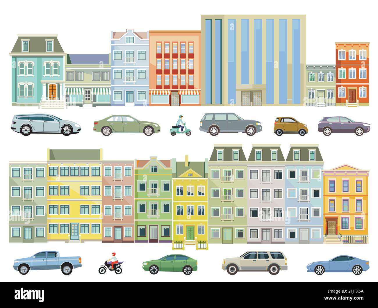 City street architecture Cut Out Stock Images & Pictures - Alamy