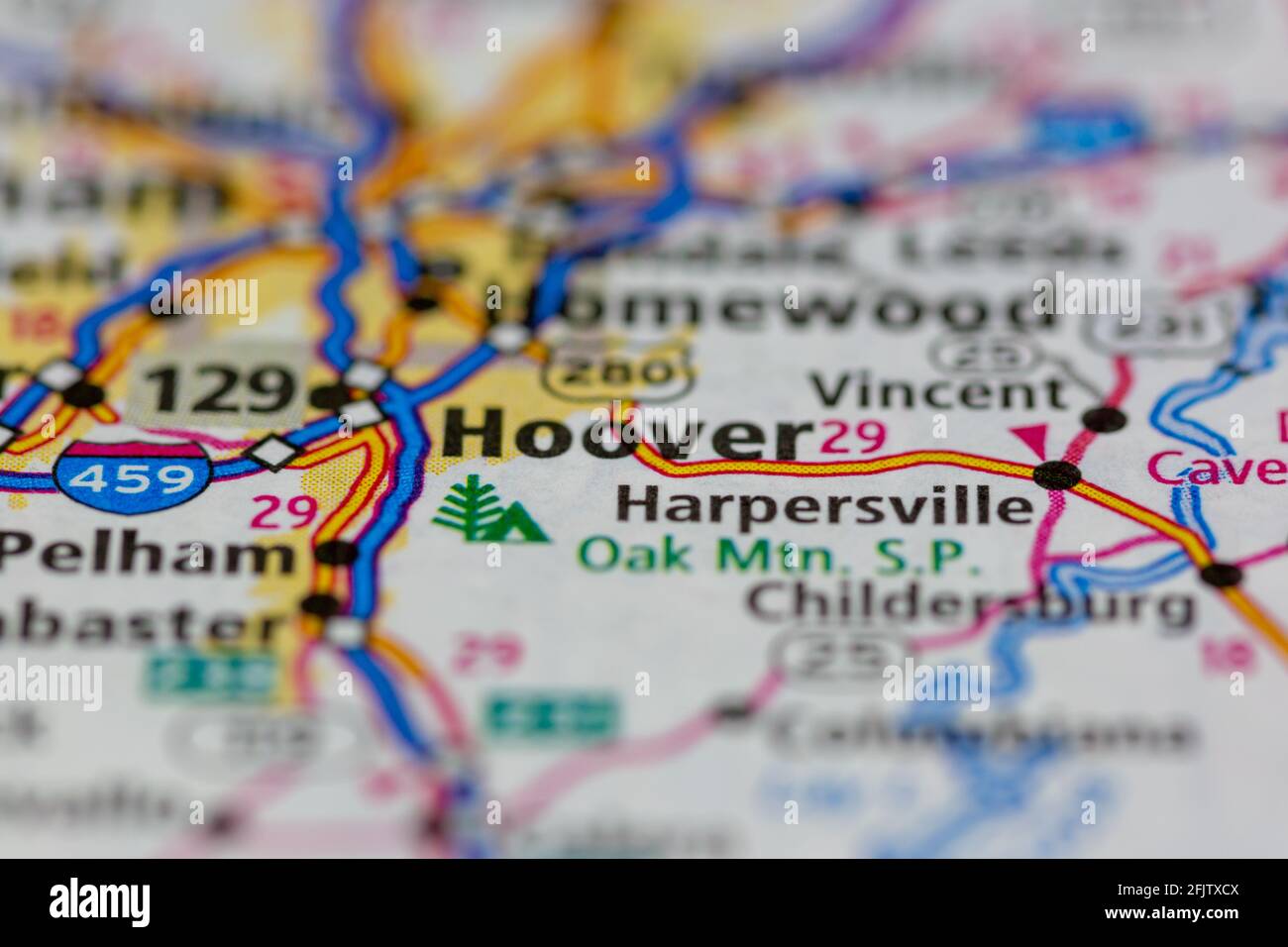 Hoover alabama map hi-res stock photography and images - Alamy