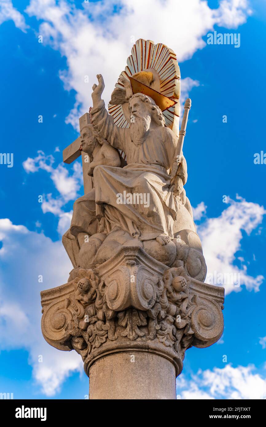 Pillar by St. Carlo Borromeo church in Pancevo, Serbia Stock Photo - Alamy