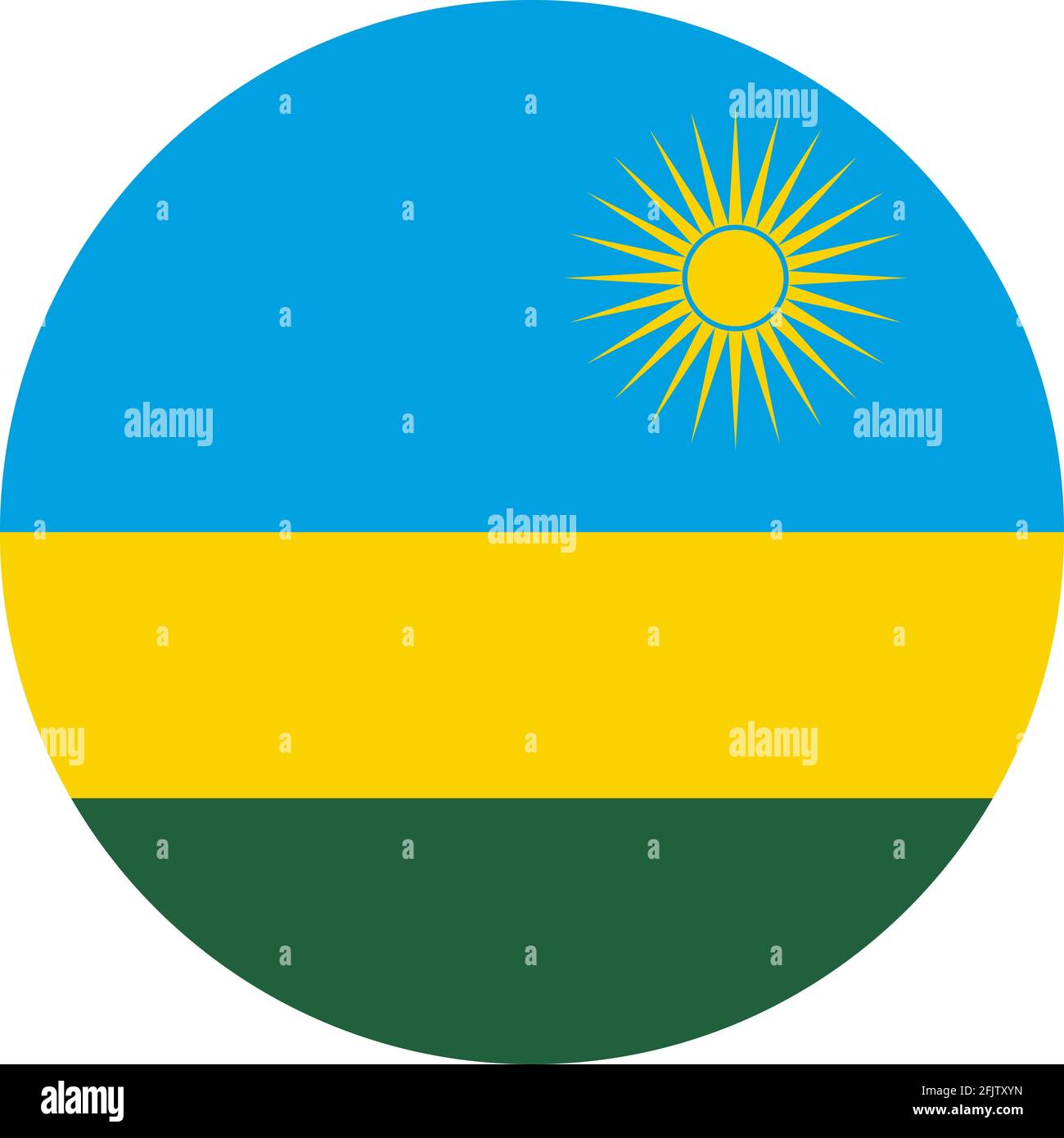 Rwanda round flag icon. Business concepts and travel signs and symbols ...
