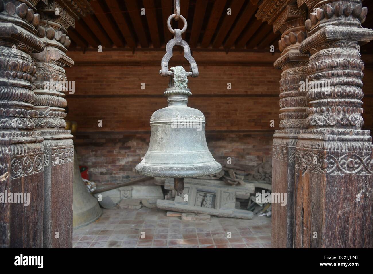 Shot of a bell in an old temple Stock Photo - Alamy