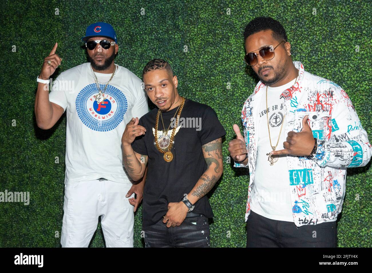 Designer Jeremy Davis, Chef Sean and designer Elton Drama Butler attend ...