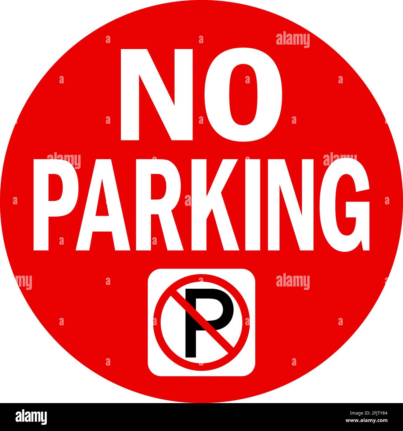 Prohibition no parking traffic signs Stock Vector Images - Alamy