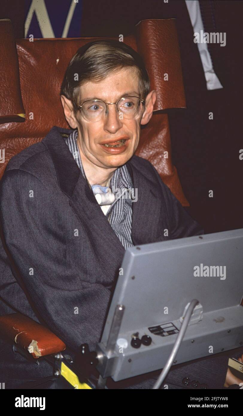 London, UK. LIBRARY. Stephen Hawking (8 January 1942 C 14 March 2018 ...