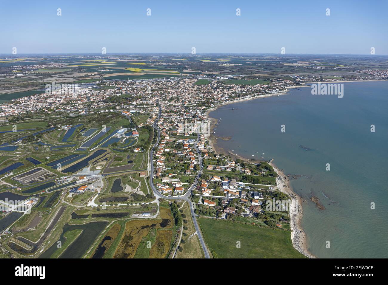 Angoulins aerial view hi-res stock photography and images - Alamy