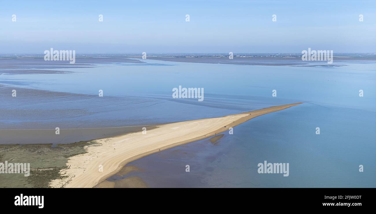 France, Vendee, L'Aiguillon sur Mer, the pointe de l'Aiguillon and the ...