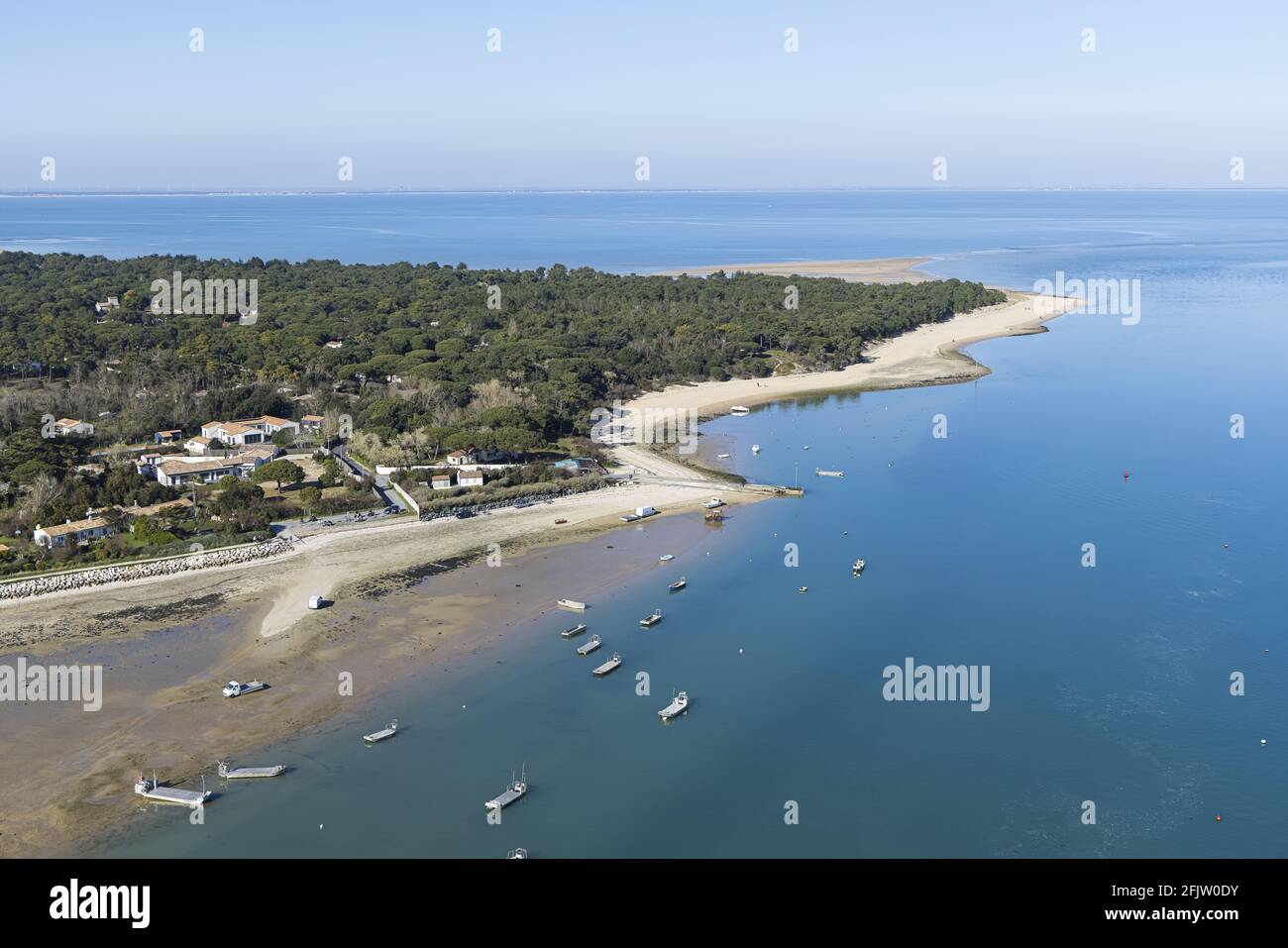 France, Charente Maritime, Les Portes en Re, the Pointe du Fier, the ...
