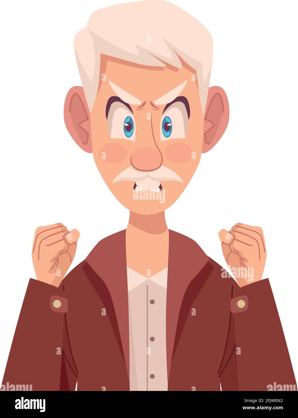 grandfather angry character Stock Vector Image & Art - Alamy