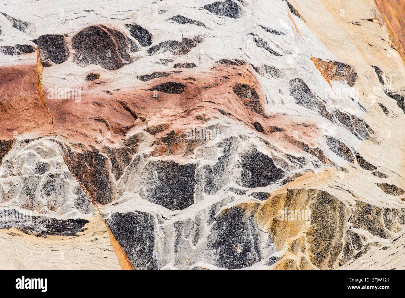 Abstract triptych based on rock colours Stock Photo - Alamy