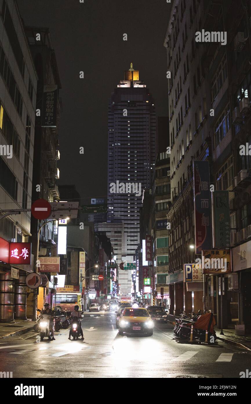 TAIPEI, TAIWAN - Jul 23, 2019: Street in the city of Taipei, Taiwan ...