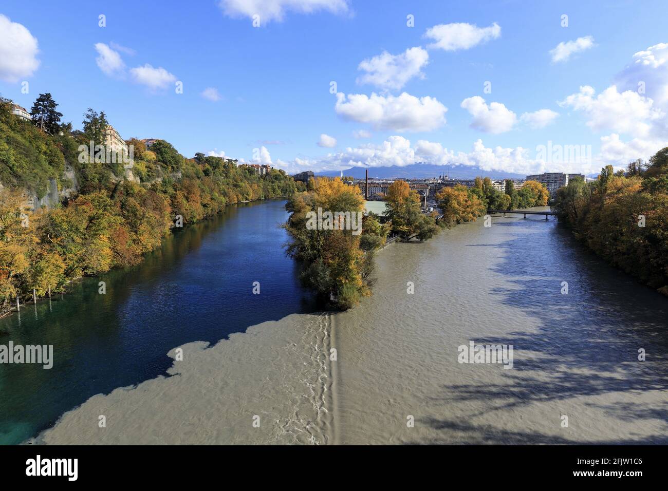 Pointe de la jonction geneva hi-res stock photography and images - Alamy