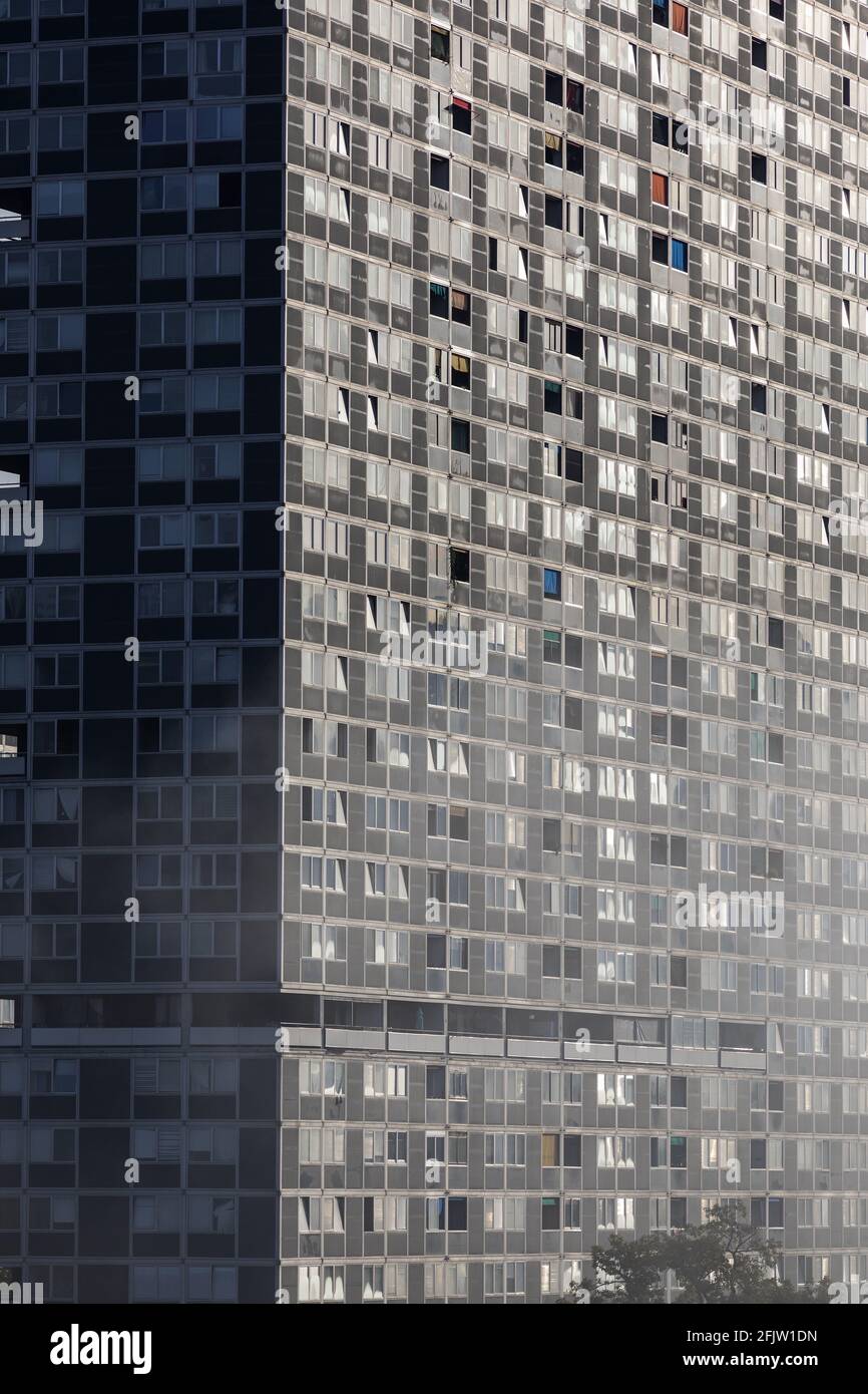 Switzerland, Canton of Geneva, Vernier, the cite Le Lignon, urban ...