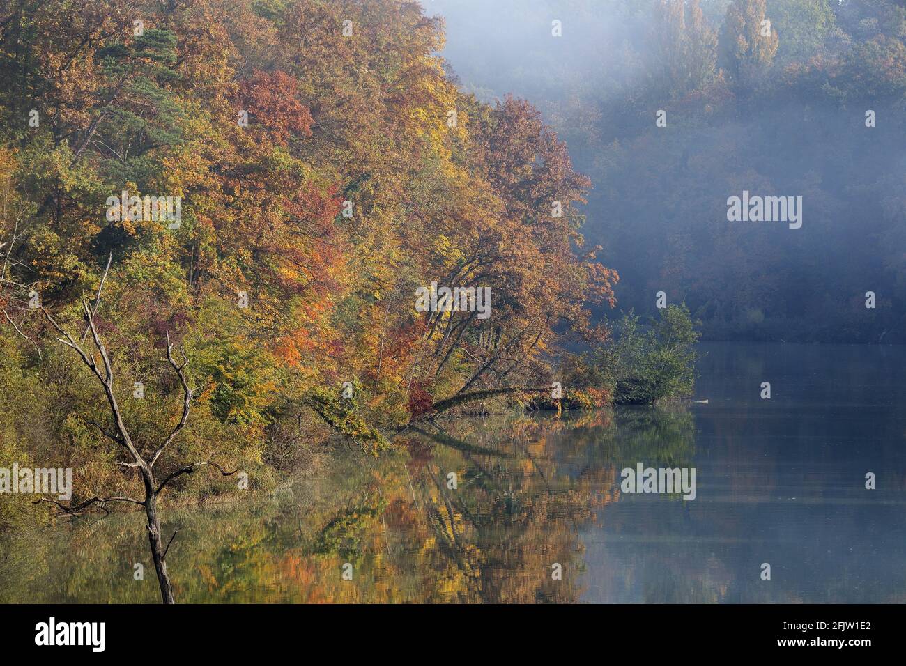 Switzerland, Canton of Geneva, Vernier, the Rhone river against the ...