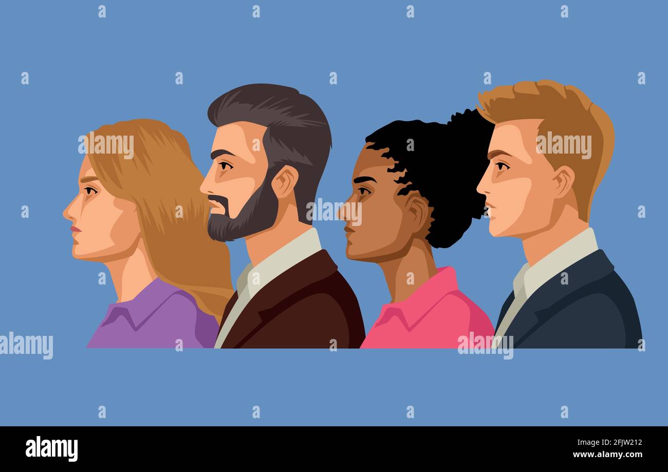persons four characters Stock Vector Image & Art - Alamy