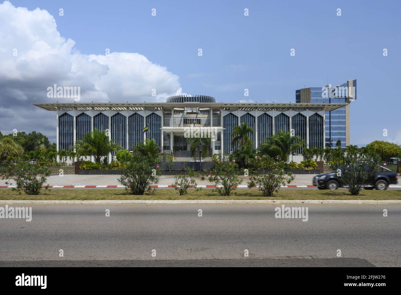 Gabon, Libreville, downtown, Omar Bongo Palace Stock Photo - Alamy