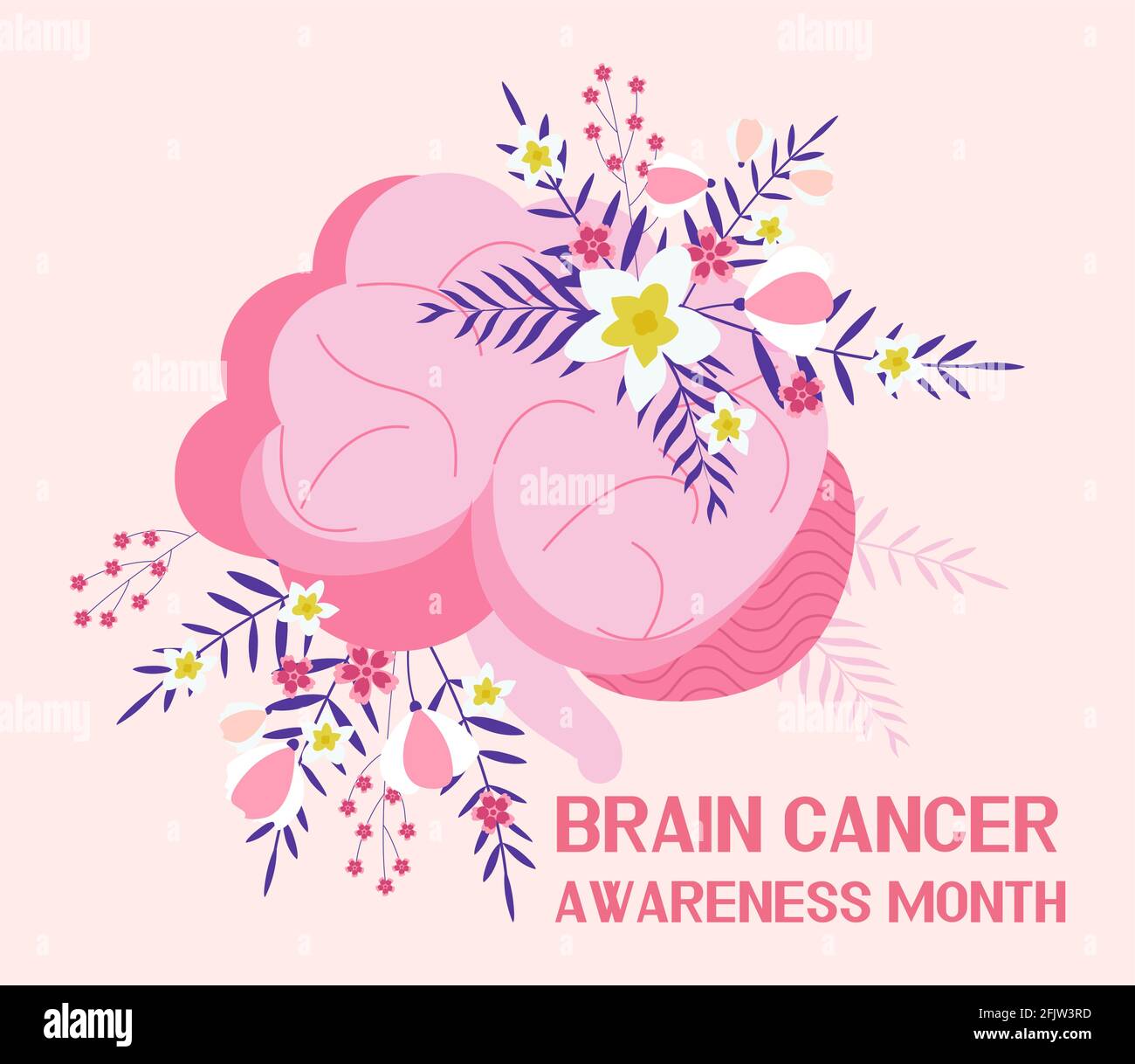 Brain cancer awareness month concept vector. Medical event is ...