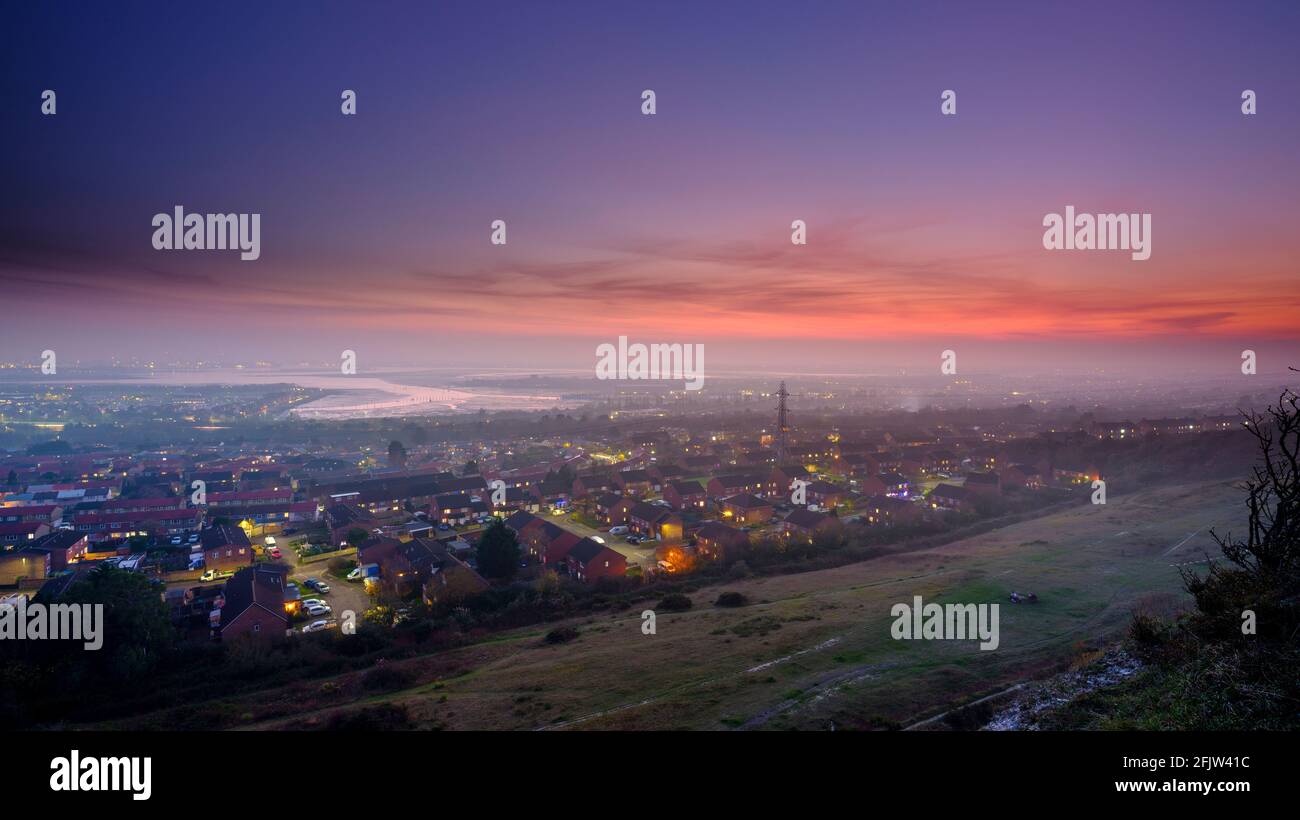 Night view from portsdown hill hi-res stock photography and images - Alamy