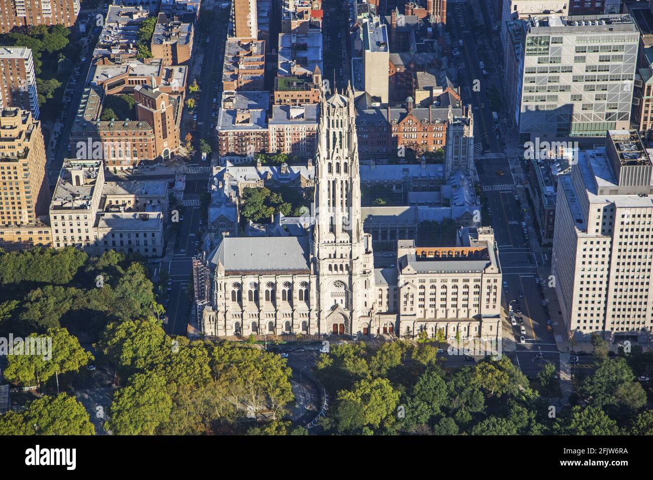 United States, New York, Manhattan, Riverside Church (aerial view Stock ...