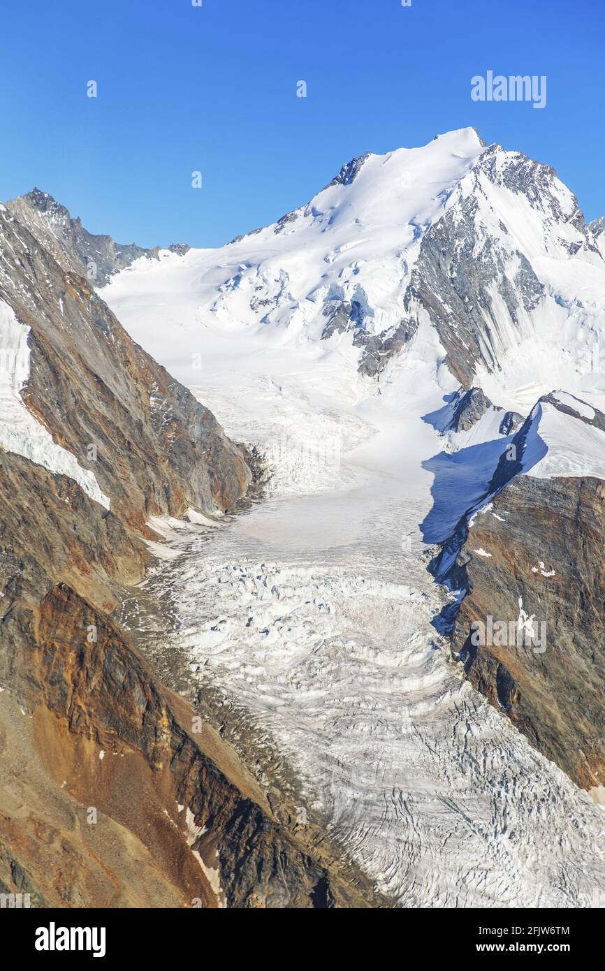 Switzerland, Valais, Zermatt, Monte Rosa, Monte Rosa massif, Monte Rosa ...