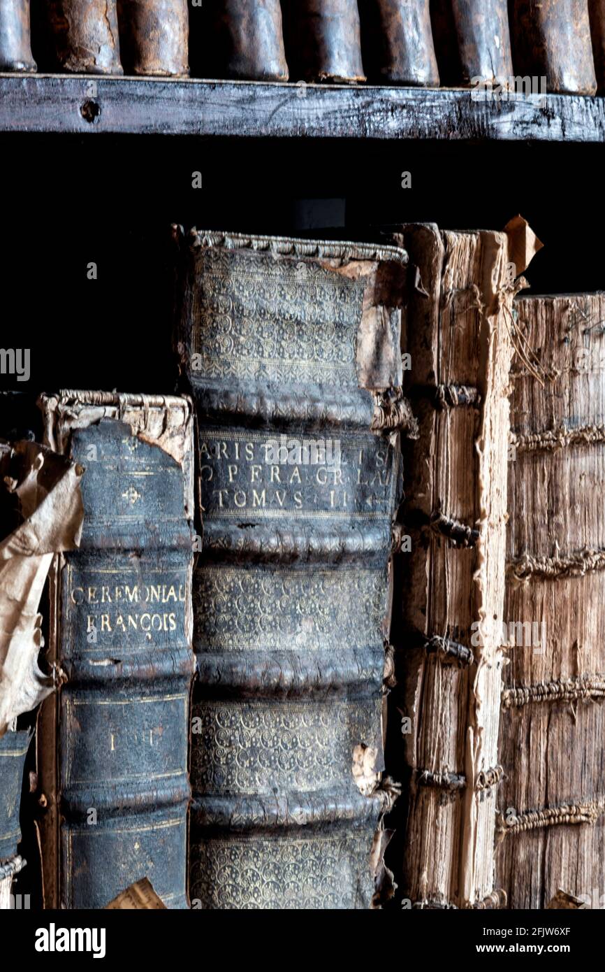 France, Oise, Noyon, Chapter Library (12th and 15th century) oldest ...