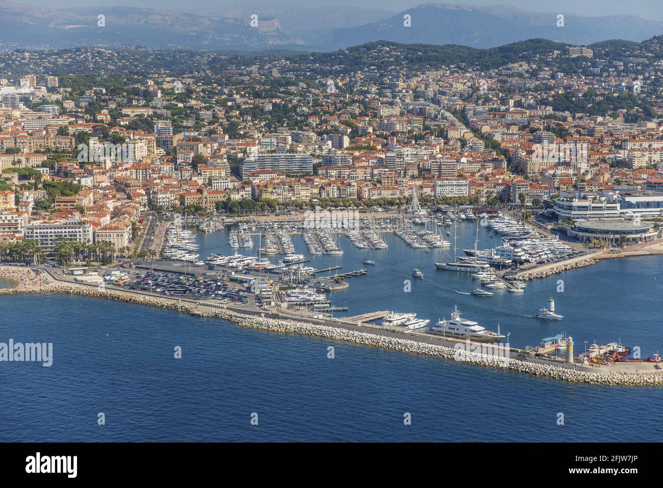 Cannes old vieux port french riviera cote dazur france hi-res stock ...