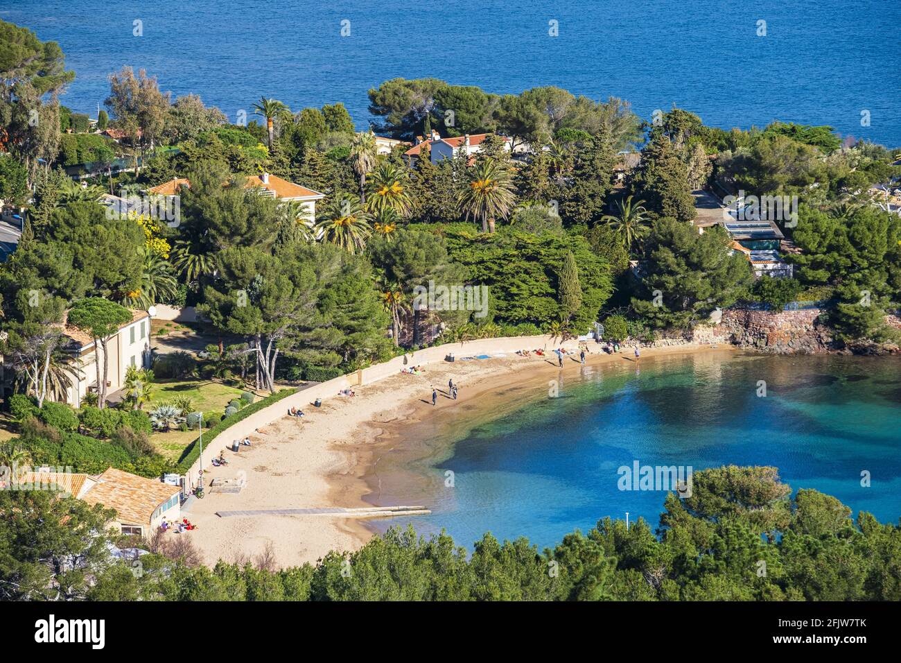 France, Var, Saint-Raphael, Corniche d'Or or Corniche de l'Esterel, Le ...