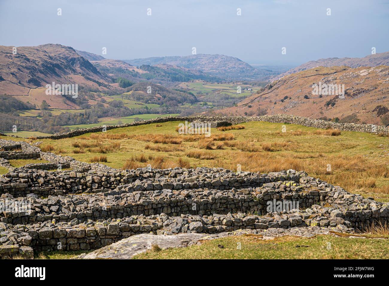 Driving over Hardknott Pass, viewing the Roman Fort and onto Wrynose ...
