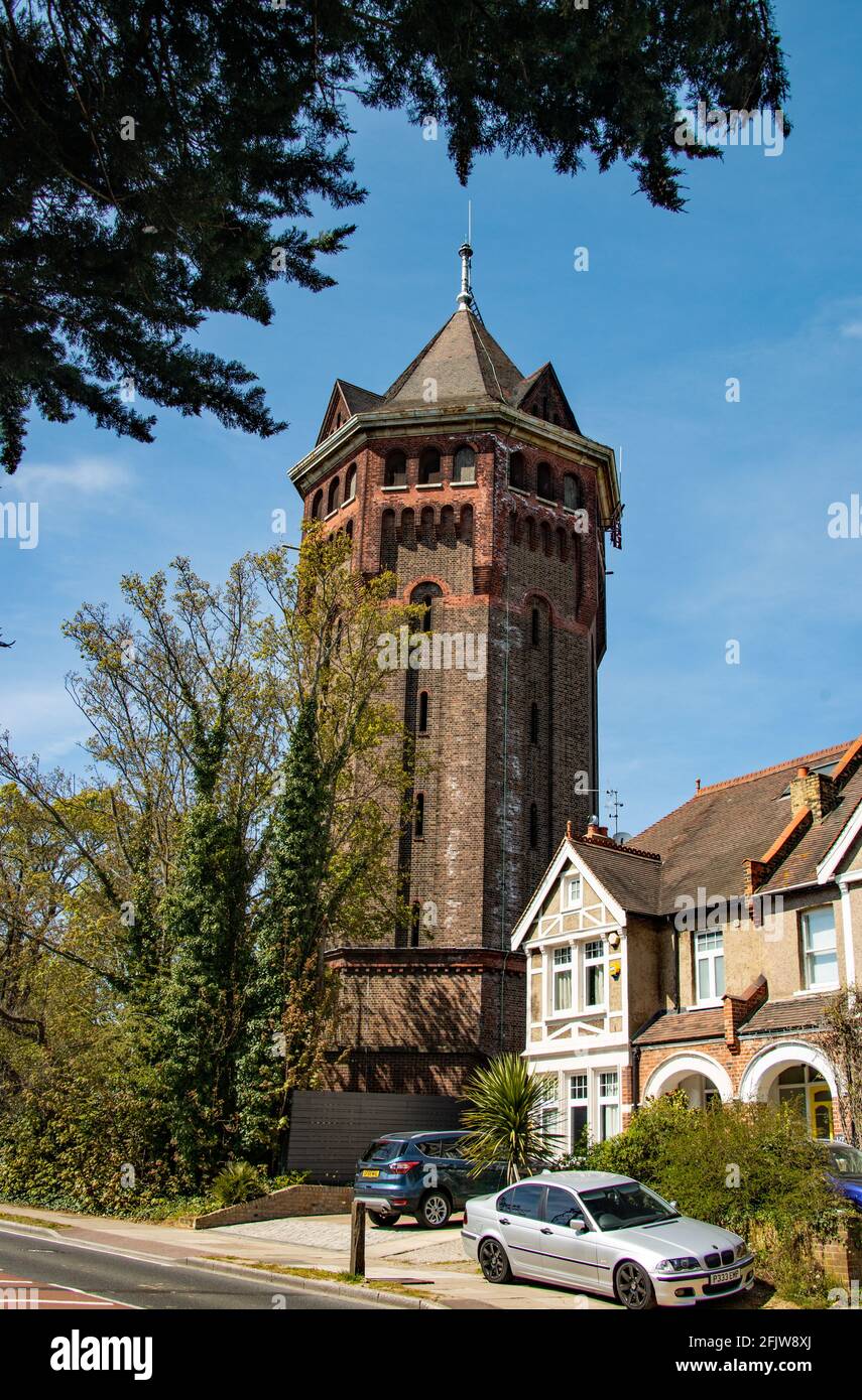 The water tower at Shooters Hill Stock Photo - Alamy