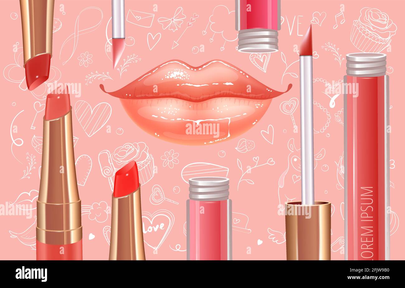 Cute Lipstick On Lips