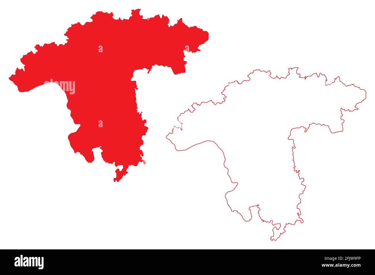 Darmstadt region (Federal Republic of Germany, State of Hessen, Hesse ...