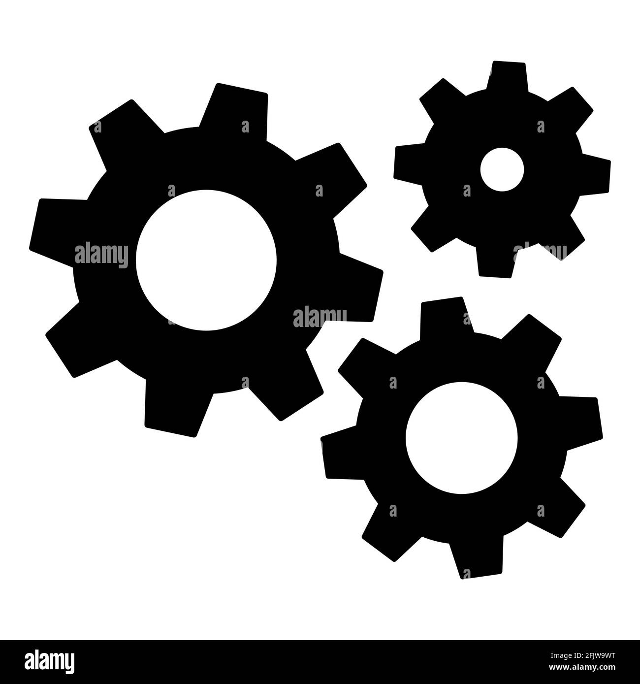 Settings Gear Icon Vector